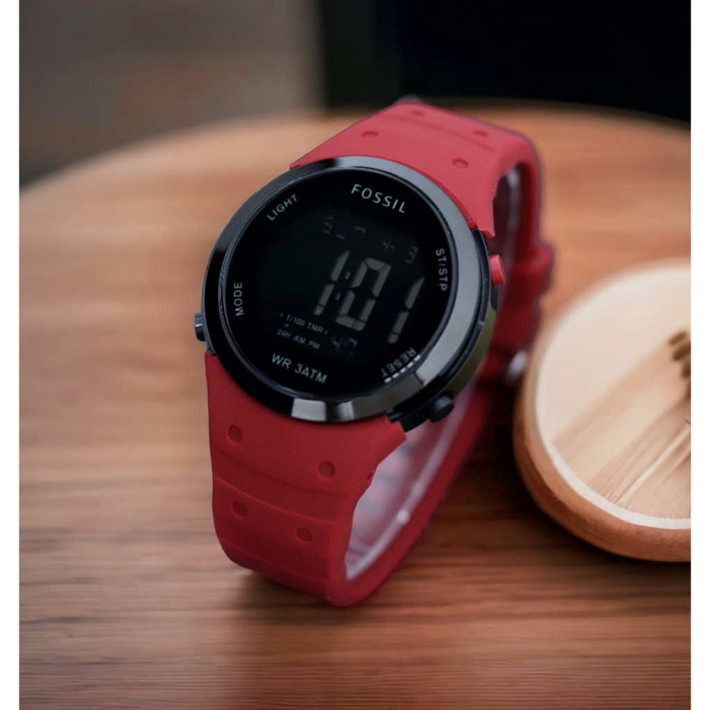 Jual Jam Tangan Wanita F1-66380 Digital Tali Rubber Body Bulat Tanggal ...