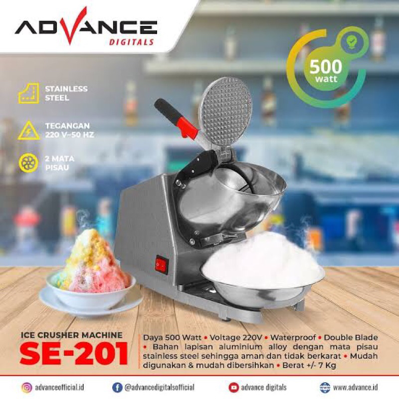 Jual Mesin Serut Penghancur es batu Advance SE 201 / Ice crusher ...