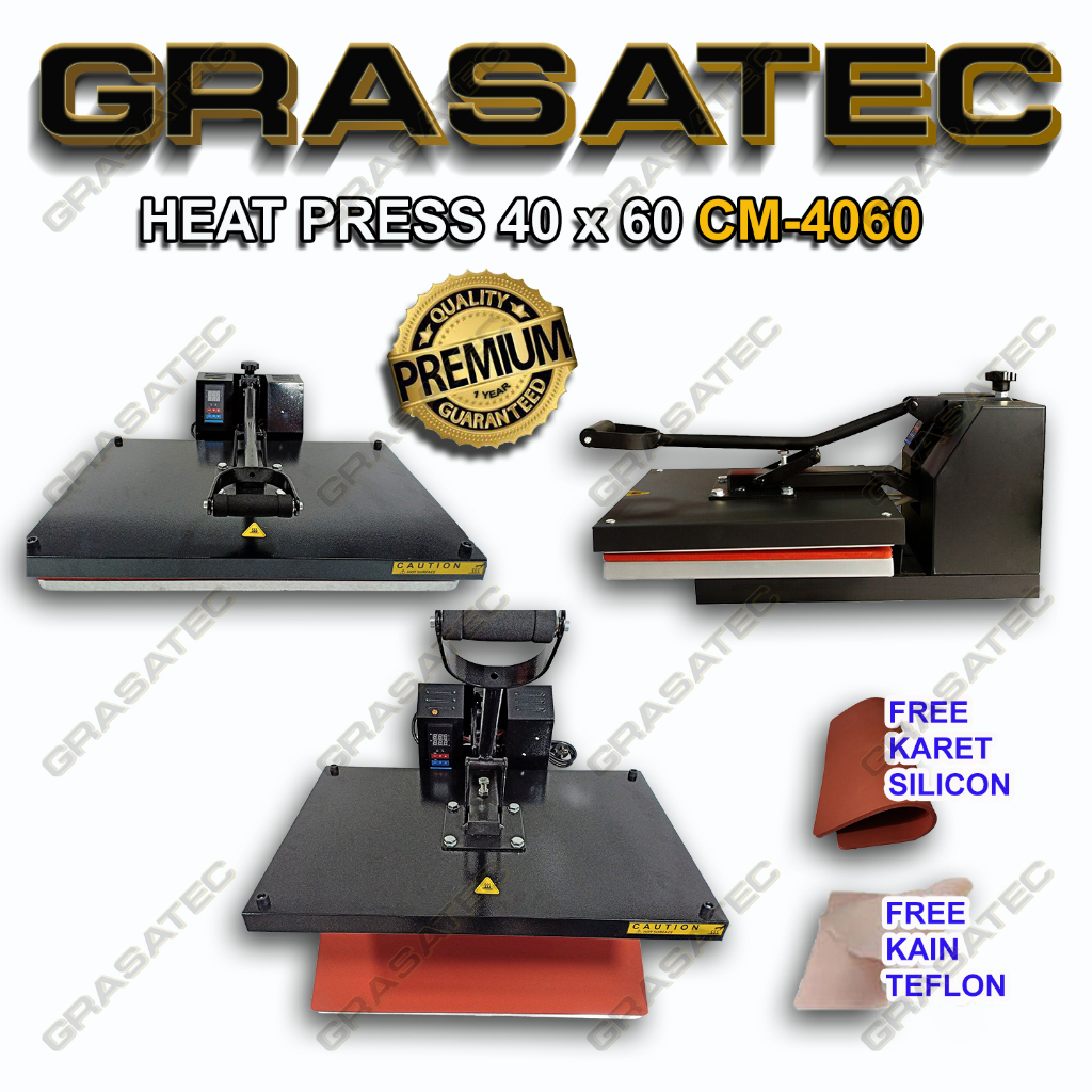 Jual MESIN PRESS KAOS SABLON 40X60 1800 WATT | Shopee Indonesia