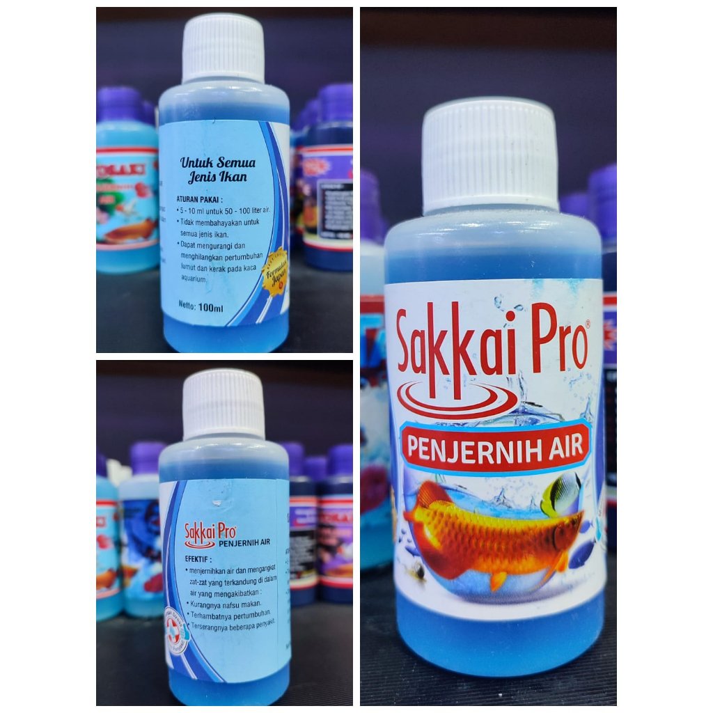 Jual SAKKAI PRO - Penjernih Air Aquarium - 100ml | Shopee Indonesia