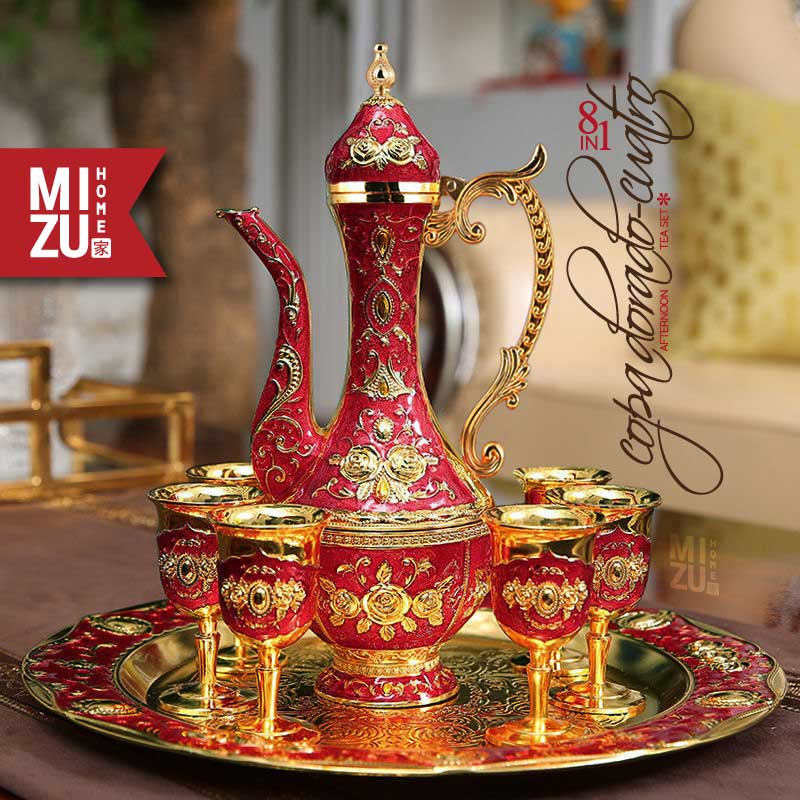 Jual MIZU COPA DORADO-CUATRO 8in1 Afternoon Tea SET Tea Cup Set Teko ...