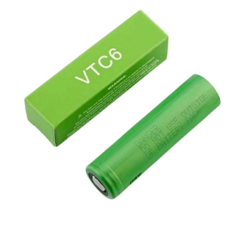 Jual Baterai 18650 VTC6 3000mAh 20a flat top 18650 sony VTC 6 free case ...