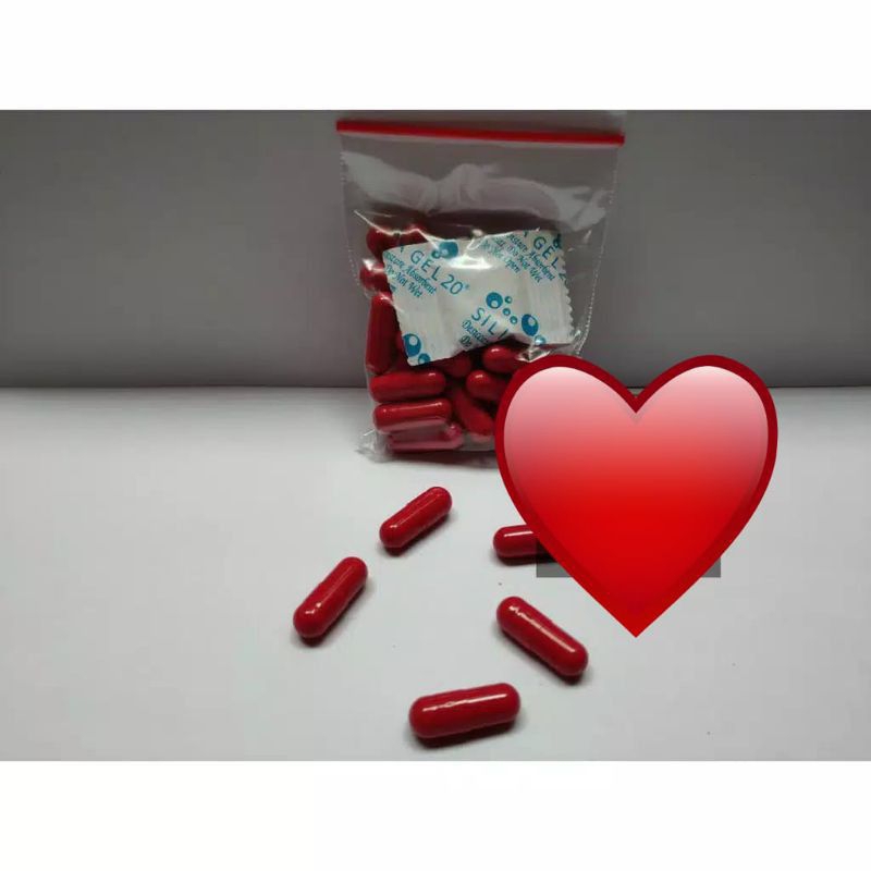 Jual Kapsul jamu kemasan klip scarlet-merah cabai | Shopee Indonesia