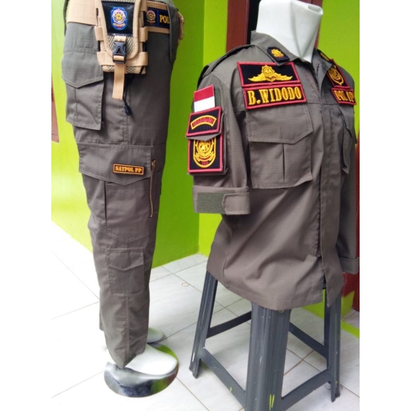 Jual PDL POL PP SERAGAM PDL SATPOL PP LENGKAP NAMA DAN LOGO DAERAH ...
