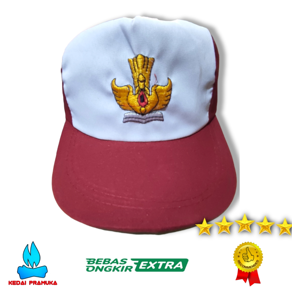 Jual Topi Sekolah SD Merah Putih Logo Tutwuri Handayani Bordir | Shopee ...