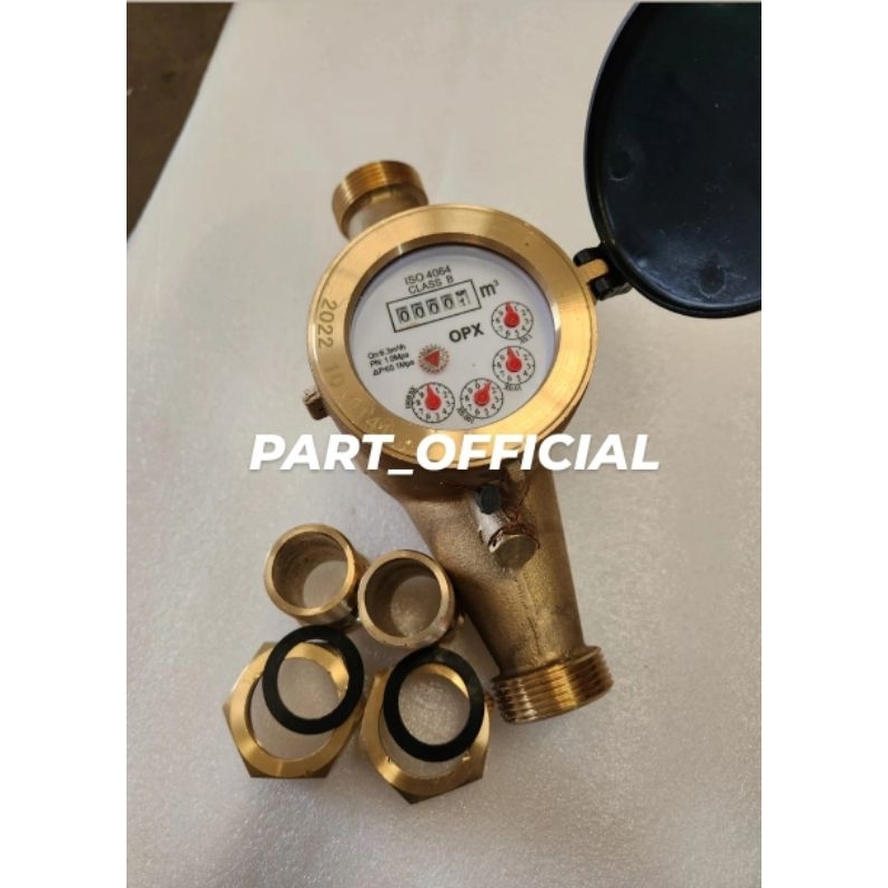 Jual Water Meter Meteran Air 1" inchi Full Kuningan - OPX | Shopee ...