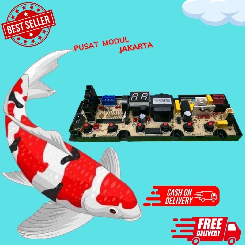 Jual SANKEN AW-S866PP modul pcb mesin cuci Top Loading | Shopee Indonesia