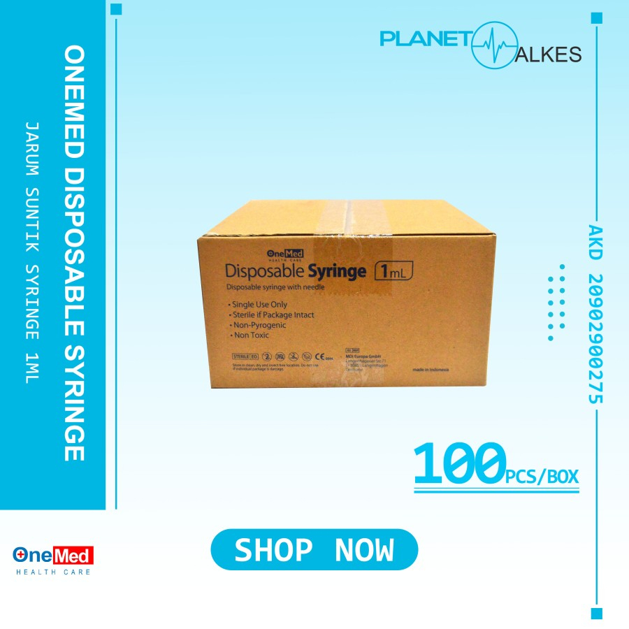 Jual Spuit ONEMED 1ML 3ML 5ML / Syringe 1CC 3CC 5cc ONEMED | Shopee ...