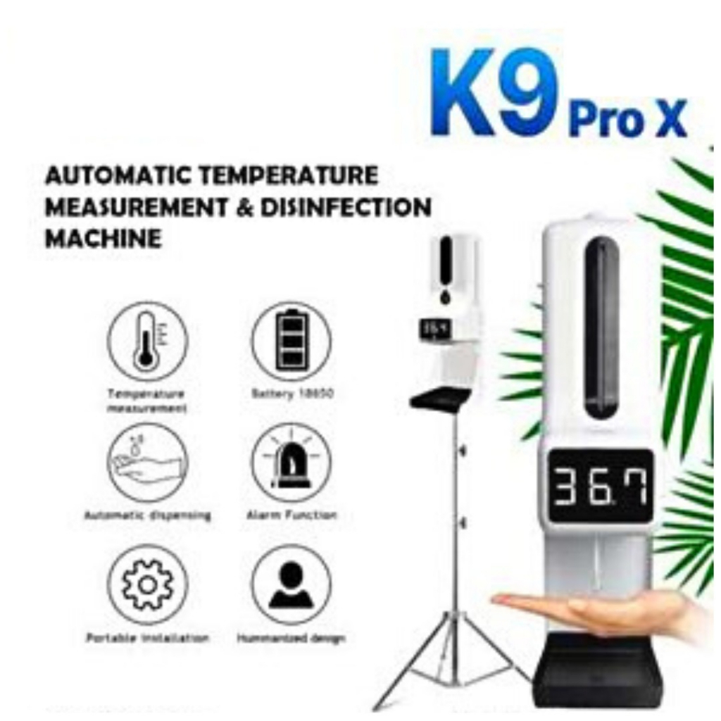 Jual Termometer K9 Pro X Automatic Infrared Thermometer & DispenserHand Sanitizer 2 in 1 ...
