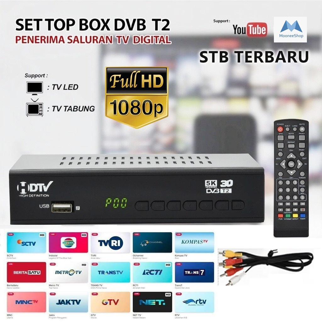 Jual Set Top Box Tv Digital Receiver TV Digital DVB T2 STB TV DIGITAL ...