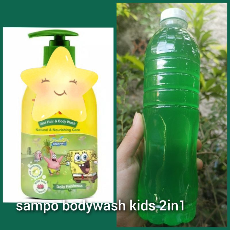 Jual sampoo dan sabun 2in 1 zwt hijau curah ori 600ml | Shopee Indonesia