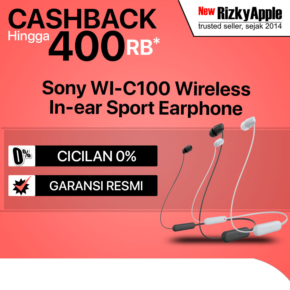 Jual Sony WI-C100 Wireless In-ear Headphones Original | Shopee Indonesia