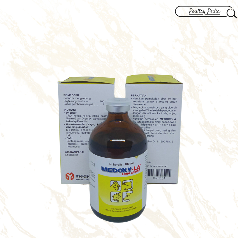 Jual Medoxy LA 100 ml Medion obat Injeksi peranafasa Ayam Hewan ...