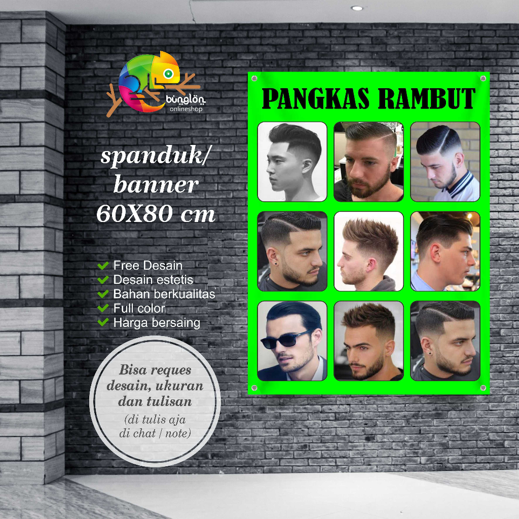 Jual 60X80 Spanduk Banner Model Pangkas Rambut Murah | Shopee Indonesia
