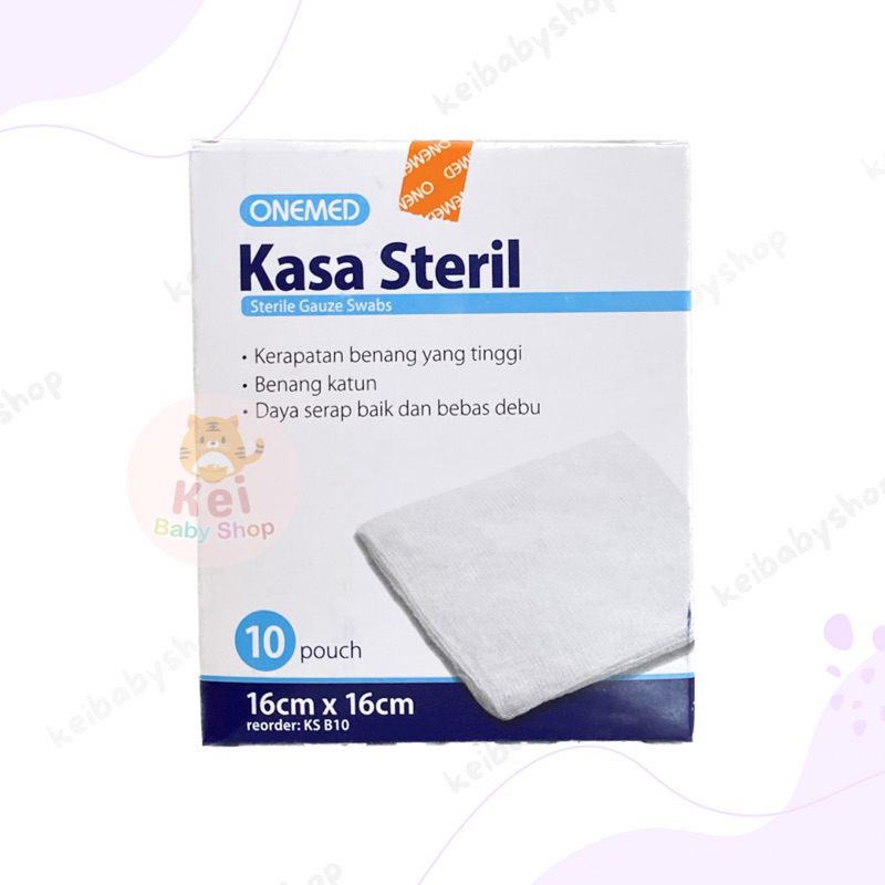 Jual Kasa Steril OneMed 16x16cm 10 pcs 16 pcs | Shopee Indonesia
