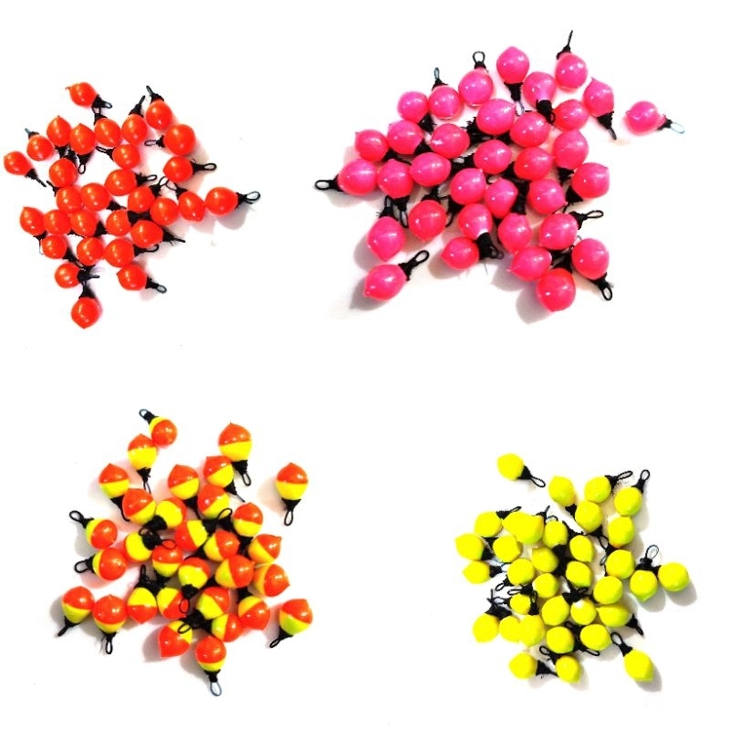 Jual (isi 10pcs)pelampung pancing mini bulat warna random | Shopee ...