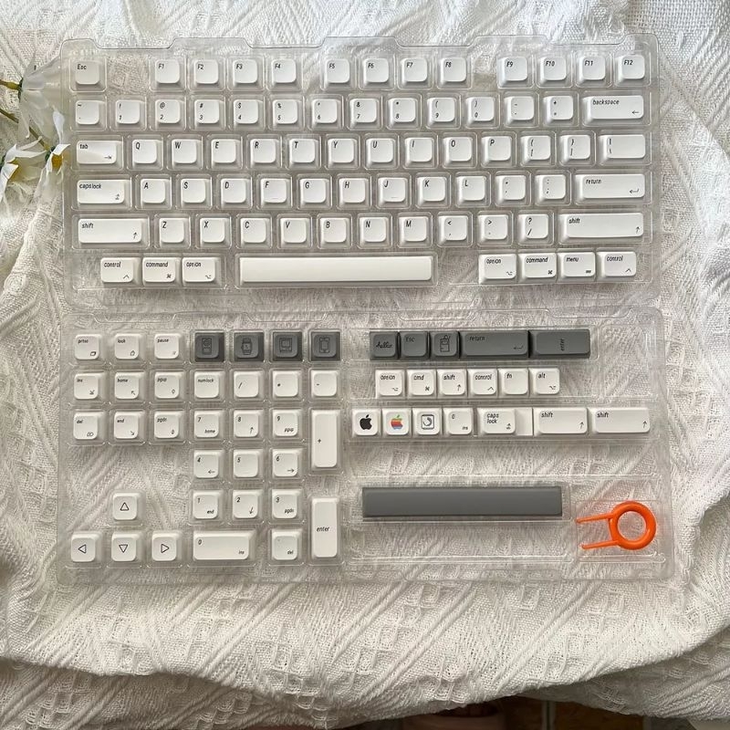 Jual Mac Apple Keycaps Minimalist PBT XDA Profile keycap set | Shopee ...