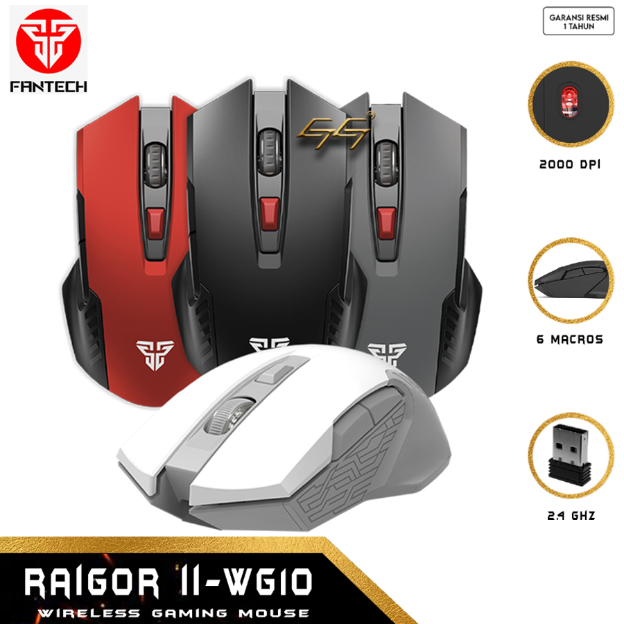 Jual Mouse Gaming Wireless Fantech RAIGOR II WG10 Wireless Gaming Mouse ...