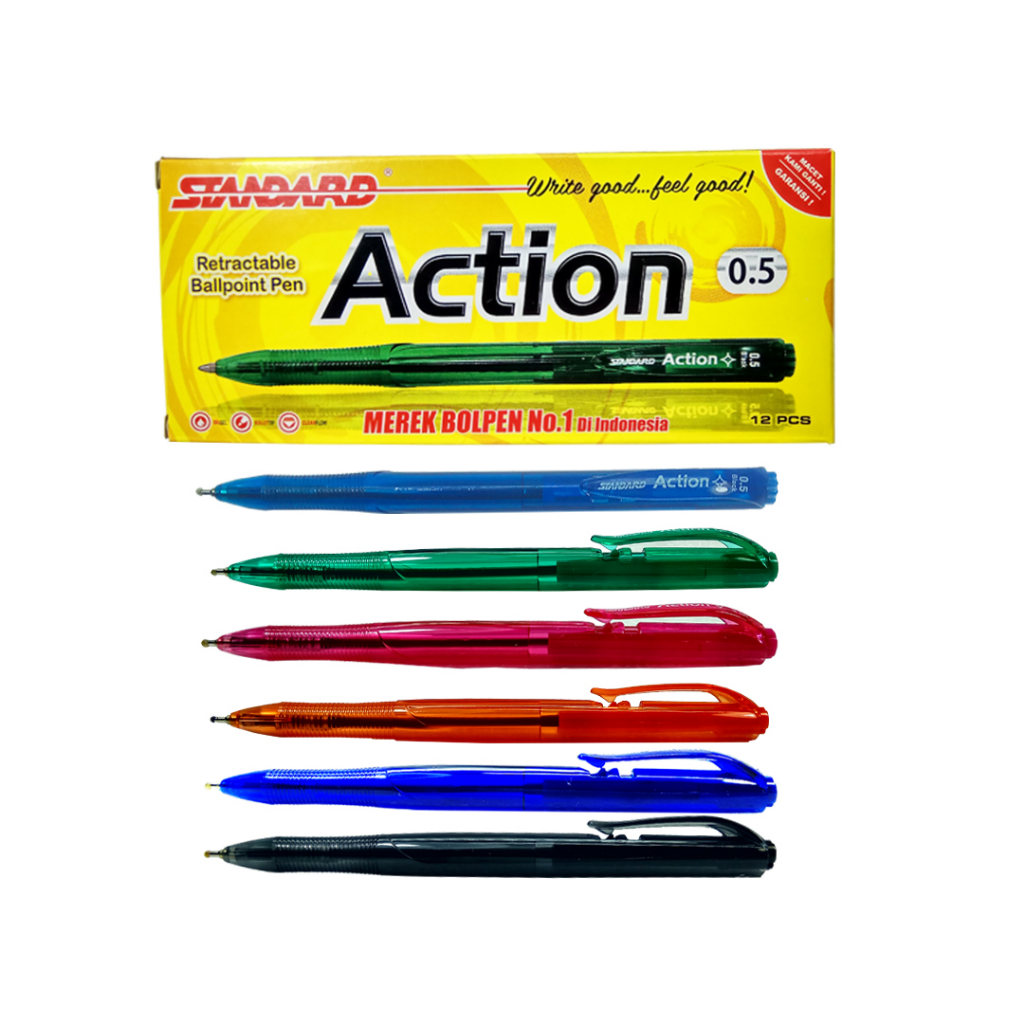 Jual Standard - Pen Action ( Pulpen, Pena, Ballpoint ) | Shopee Indonesia