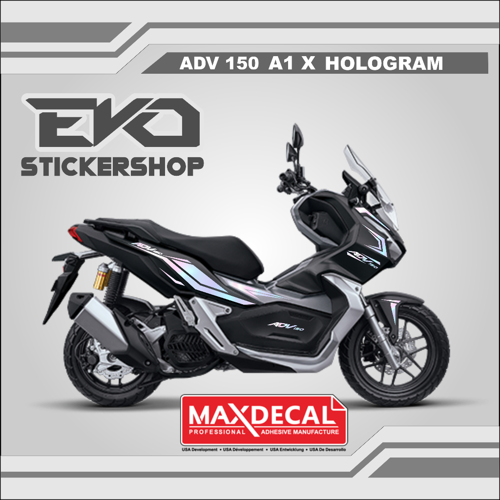 Jual Sticker HONDA ADV 150 Hologram cutting stiker striping adv ...