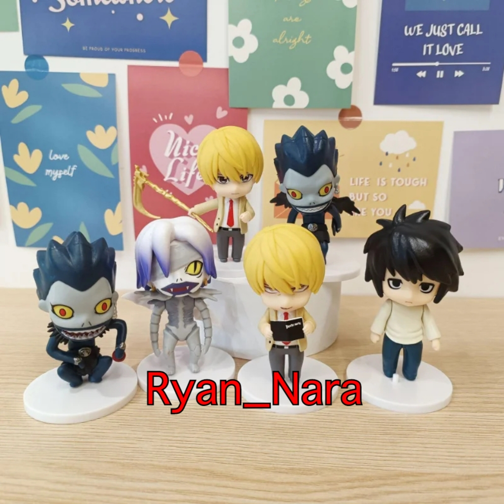 Jual Mainan Pajangan Action Mini Figure Anime Death Note Light Lawliet ...