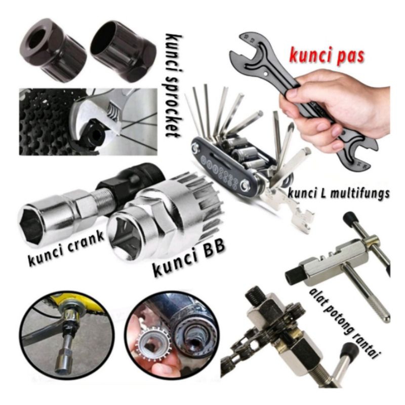 Jual alat kunci sepeda tools multifungsi kunci untuk semua sepeda ...