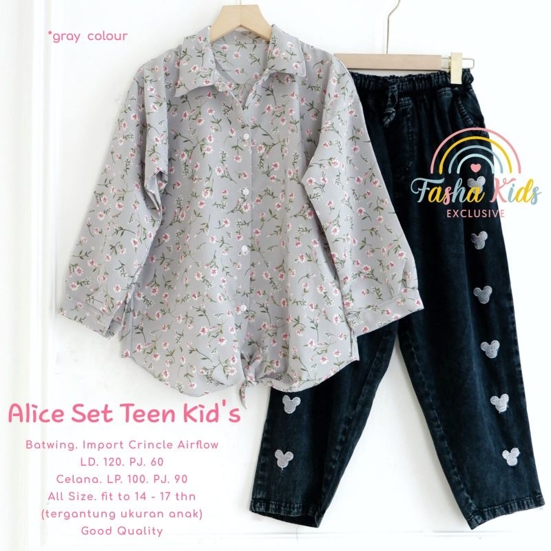 Jual ALICE SET KIDS ORI BY FASHA KIDS | Shopee Indonesia