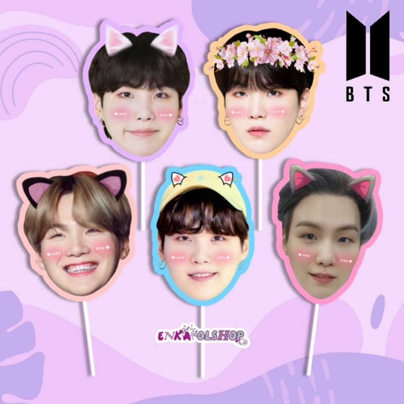 Jual FAN FACE/KIPAS MUKA BTS : SUGA (KIYOWO VERSION) handfan, kipas ...