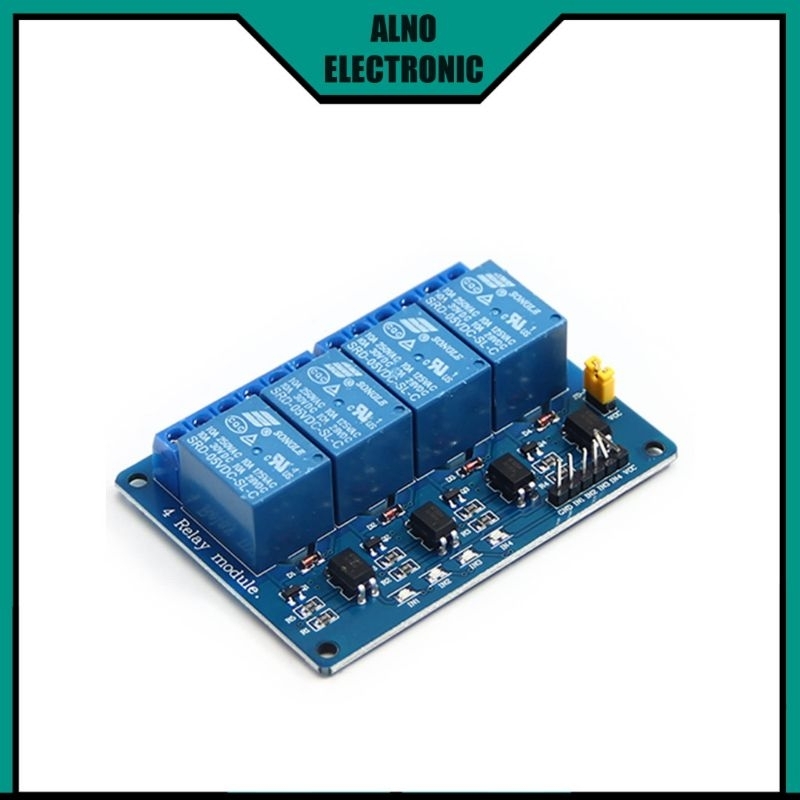 Jual Relay 5V 4 Channel 250VAC 10A With Optocoupler Modul | Shopee ...