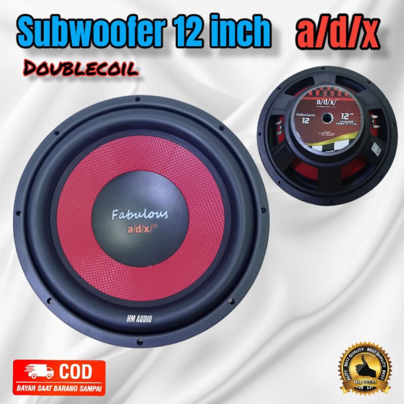 Jual SUBWOOFER 12 inch ADX FABULOUS 12 INCH Speaker adx fabulus 12 inch double coil | Shopee ...