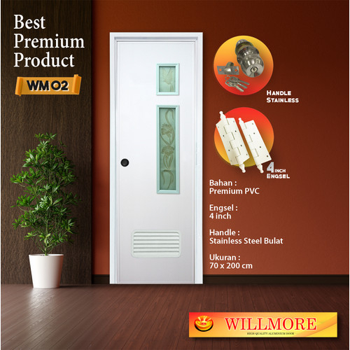 Jual PINTU KAMAR MANDI PVC WM 02 WILLMORE | Shopee Indonesia