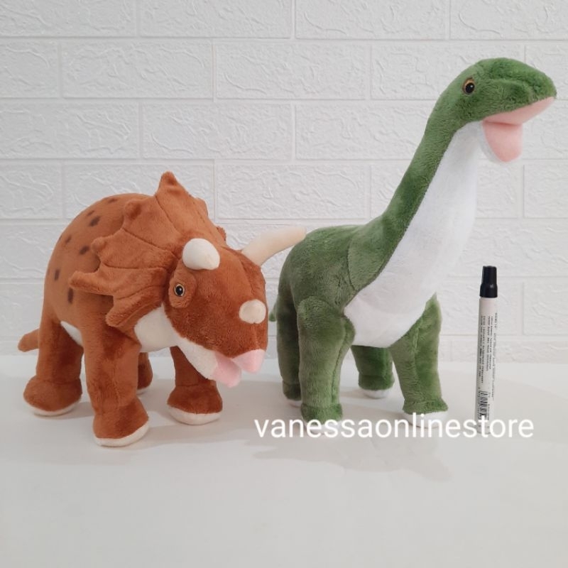 Jual Boneka Dinosaurus Jurassic Dino Trex Triceratops Brontosaurus ...