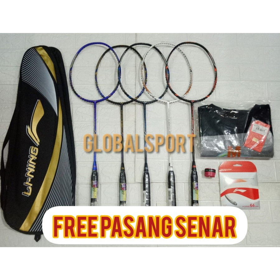 Jual RAKET BADMINTON LINING SUPER SERIES 2020 Max Tansion 30 Lbs 100% ...