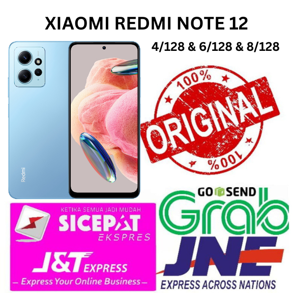 Jual XIAOMI REDMI NOTE 12 8/256 (TERBARU 2023) - NFC SUPPORT - GARANSI ...