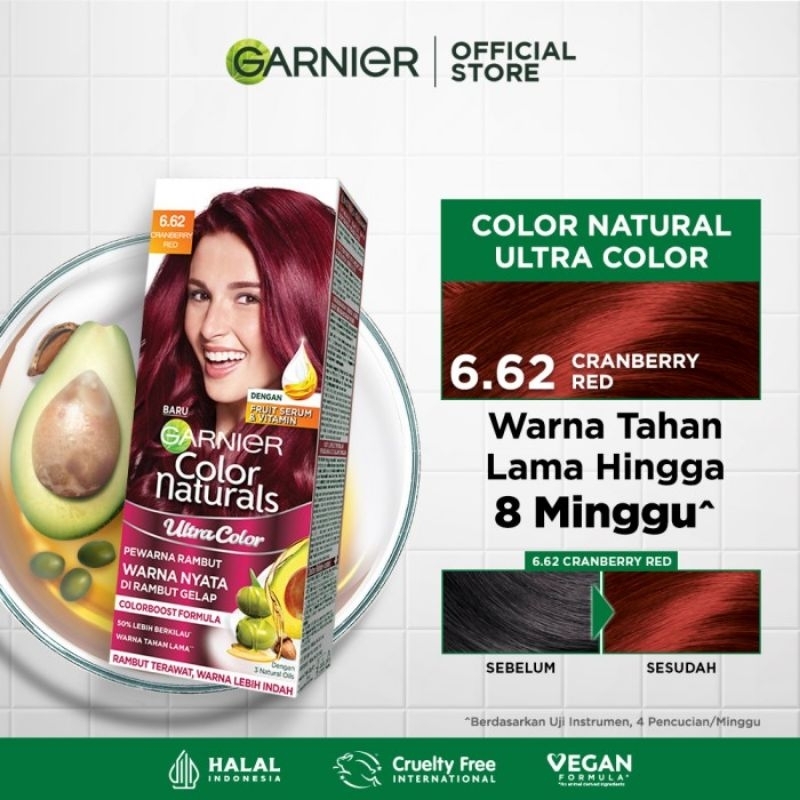 Jual Garnier Color Naturals Ultra Cranberry Red | Shopee Indonesia