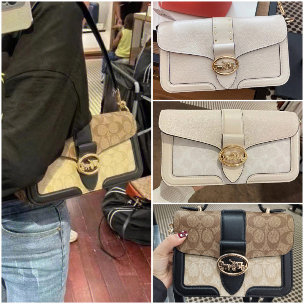 Jual Coach Georgie Shoulder Bag In Blocked Signature Canvas Coach Tas ...