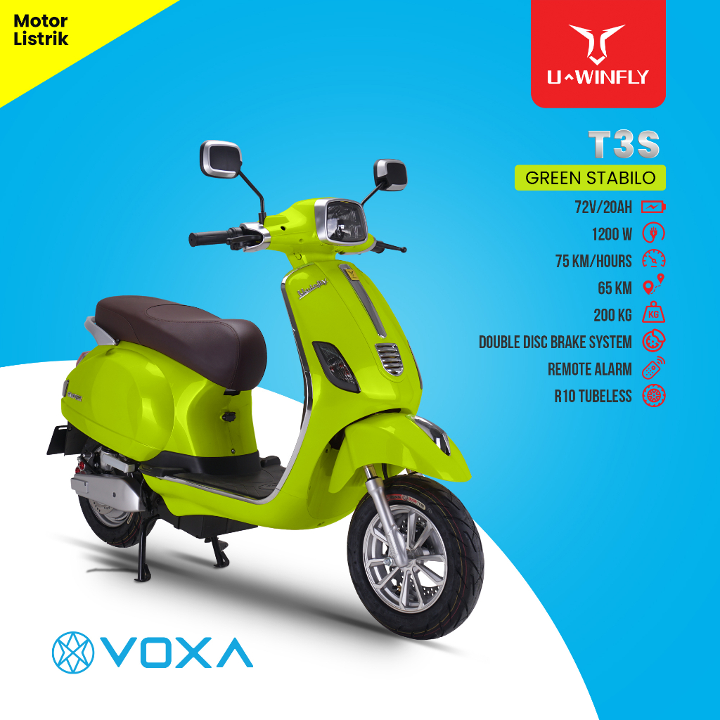 Jual UWinfly Motor Listrik Original Type T3S Hijau Stabilo Distributor ...