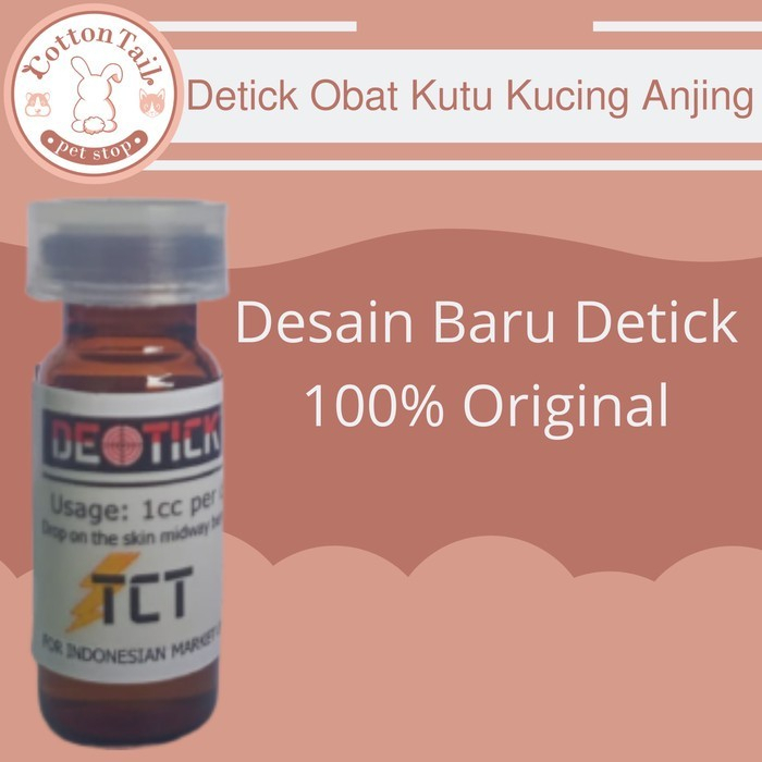 Jual DETICK Obat Kutu Tetes / Obat Kutu Anjing Kucing DETIK/DETIC ...