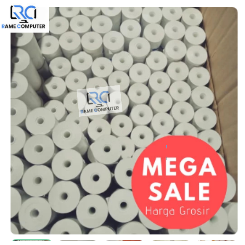 Jual Kertas Thermal/ Struk /Kasir/ EDC /Paper Roll 57x50 mm | Shopee ...