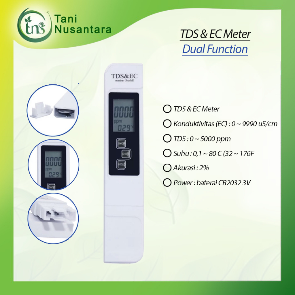 Jual TDS & EC Meter (Dual Function) | Shopee Indonesia