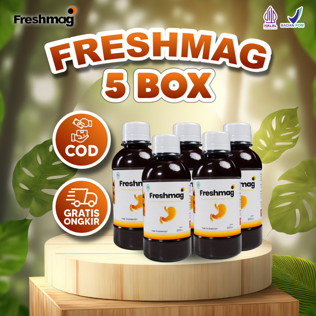 Jual Freshmag Original Bantu Atasi Mag Masalah Lambung Gerd 5 Botol Isi 200ml | Shopee Indonesia