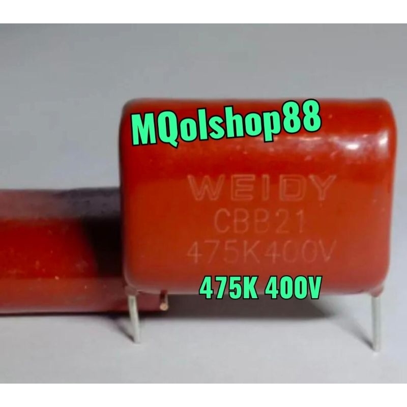 Jual Kapasitor milar 475k 400v WEIDY | Shopee Indonesia
