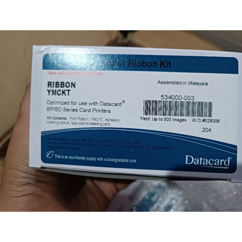 Jual Ribbon Datacard YMCKT 534000-003 Assembled in Malaysia Original ...