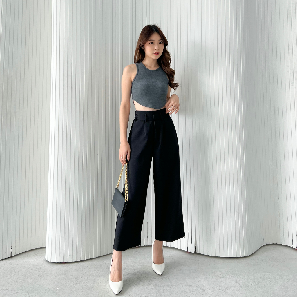 Jual Beige Studio - Hope Pants | Bawahan Celana Panjang High Waist ...