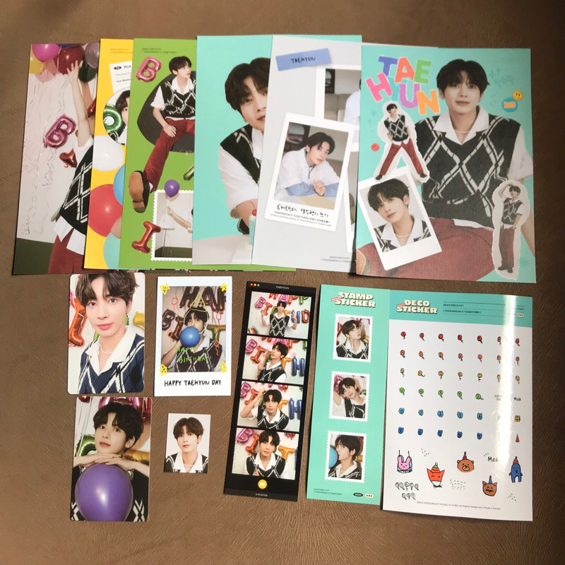 Jual [Ready Stock] TXT Official Merchandise Sharing Deco Kit Birthday Party 2023 Member Set ...