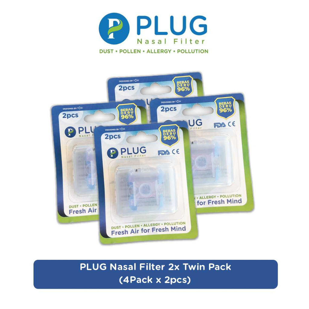 Jual PLUG Nasal Filter 2x Twin Pack (2pcs x 4) | Shopee Indonesia