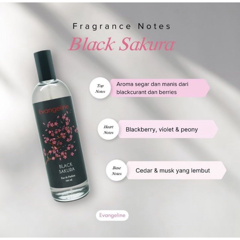 Jual EVANGELINE PARFUM SAKURA SERIES 100 ML - parfum dengan aroma segar ...
