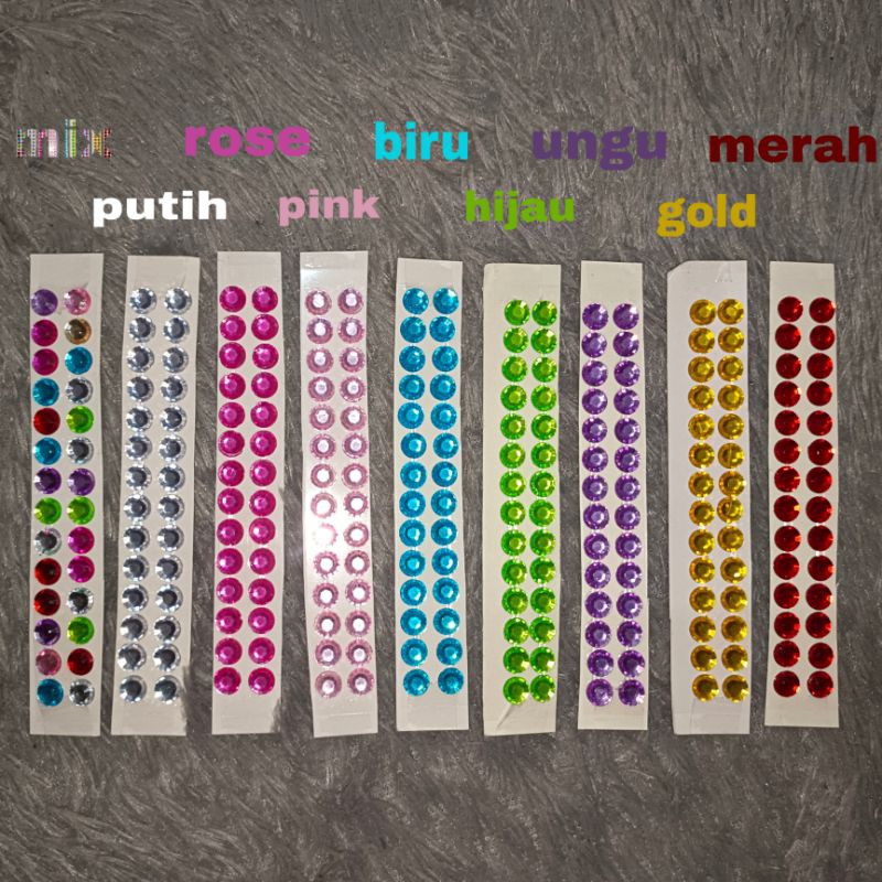 Jual ( •ᴗ• ) Stiker Manik Dekorasi / Make up / Nail art / Henna ...