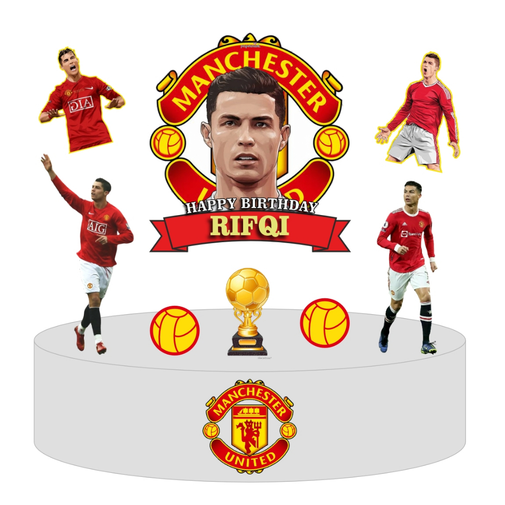 Jual CAKE TOPPER HIASAN KUE RONALDO MU | Shopee Indonesia