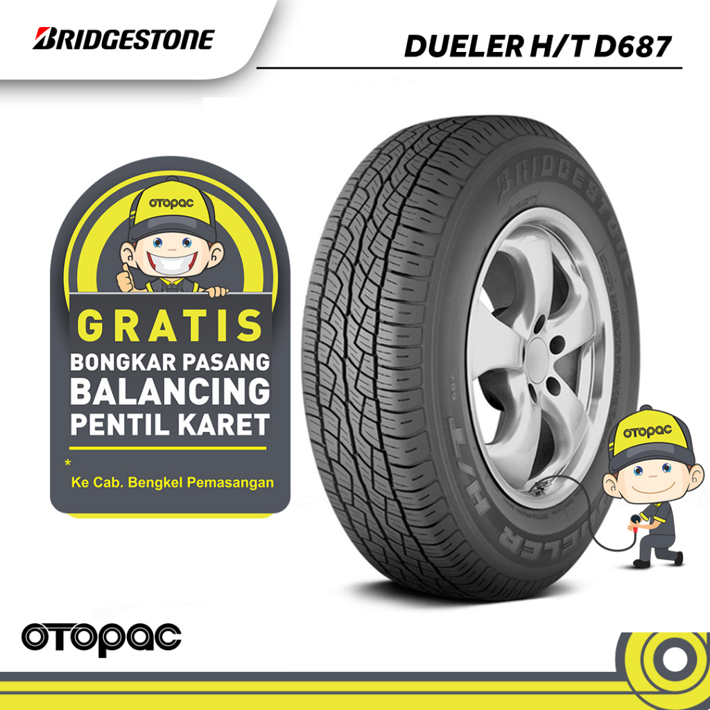 Jual Ban mobil Bridgestone Dueler D687 225/65 R17 | Shopee Indonesia